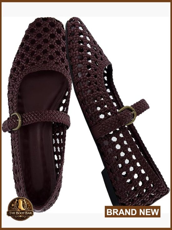 Shoes | Hand Woven Mary Jane Flats With Memory Foam Cushioning ...